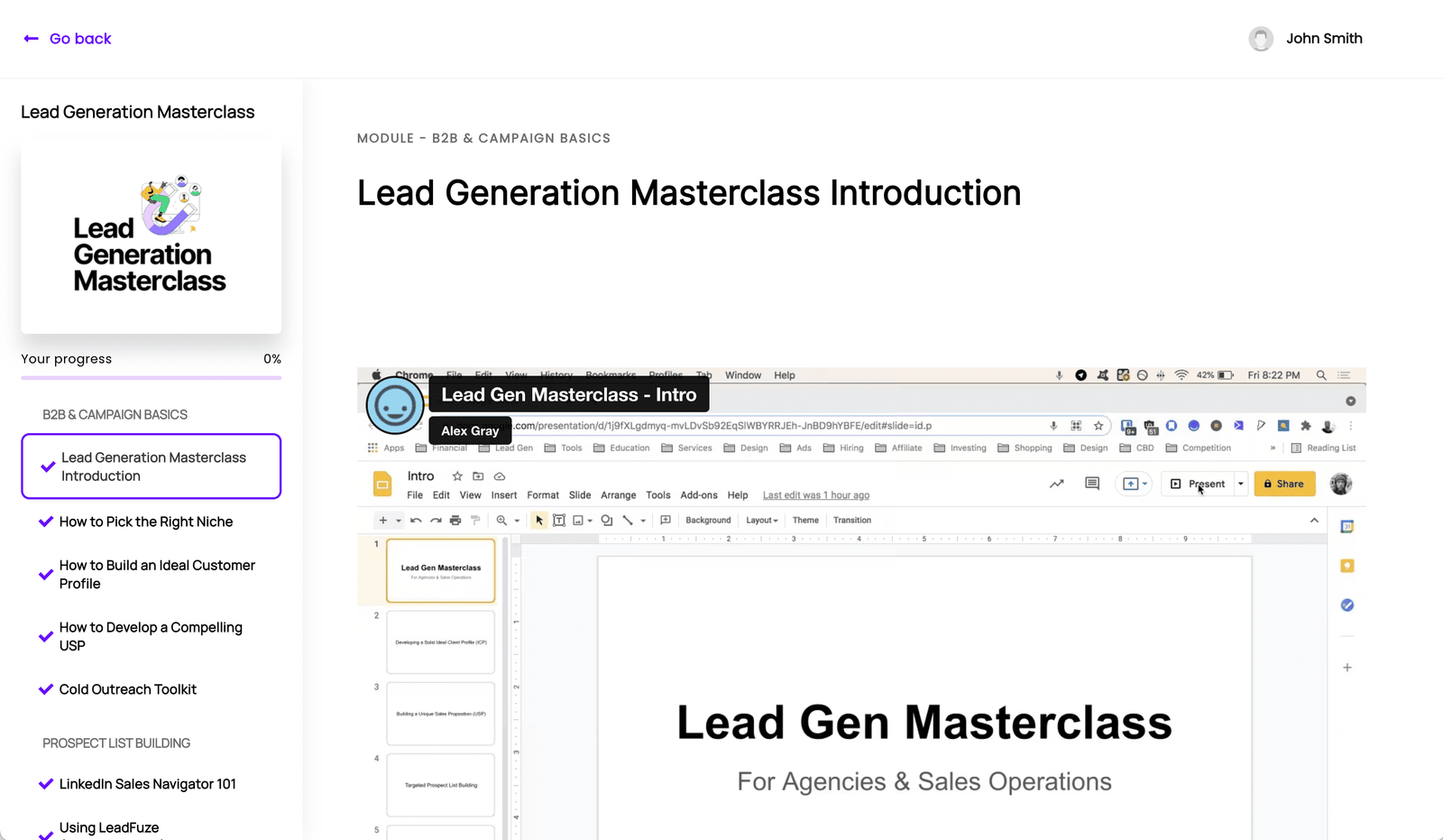 Lead Generation Masterclass - ProspectingToolkit